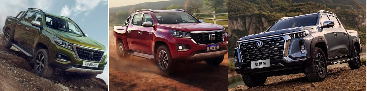 Peugeot Landtrek, Fiat Titano y RAM 1200 ahora